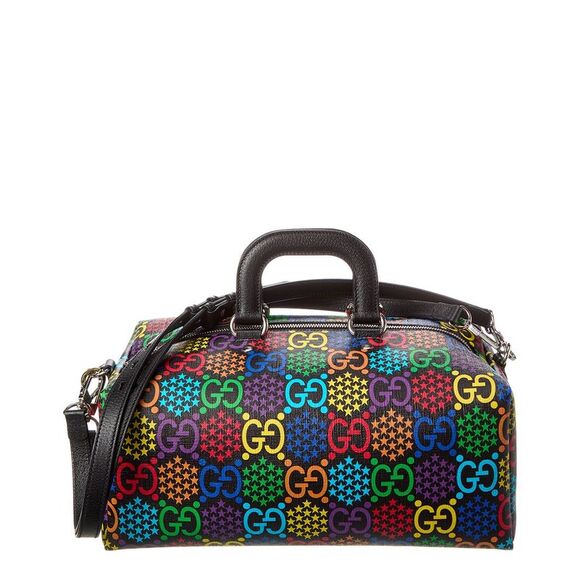 Gucci | Bags | Gucci Gg Psychedelic Canvas Leather Backpack | Poshmark